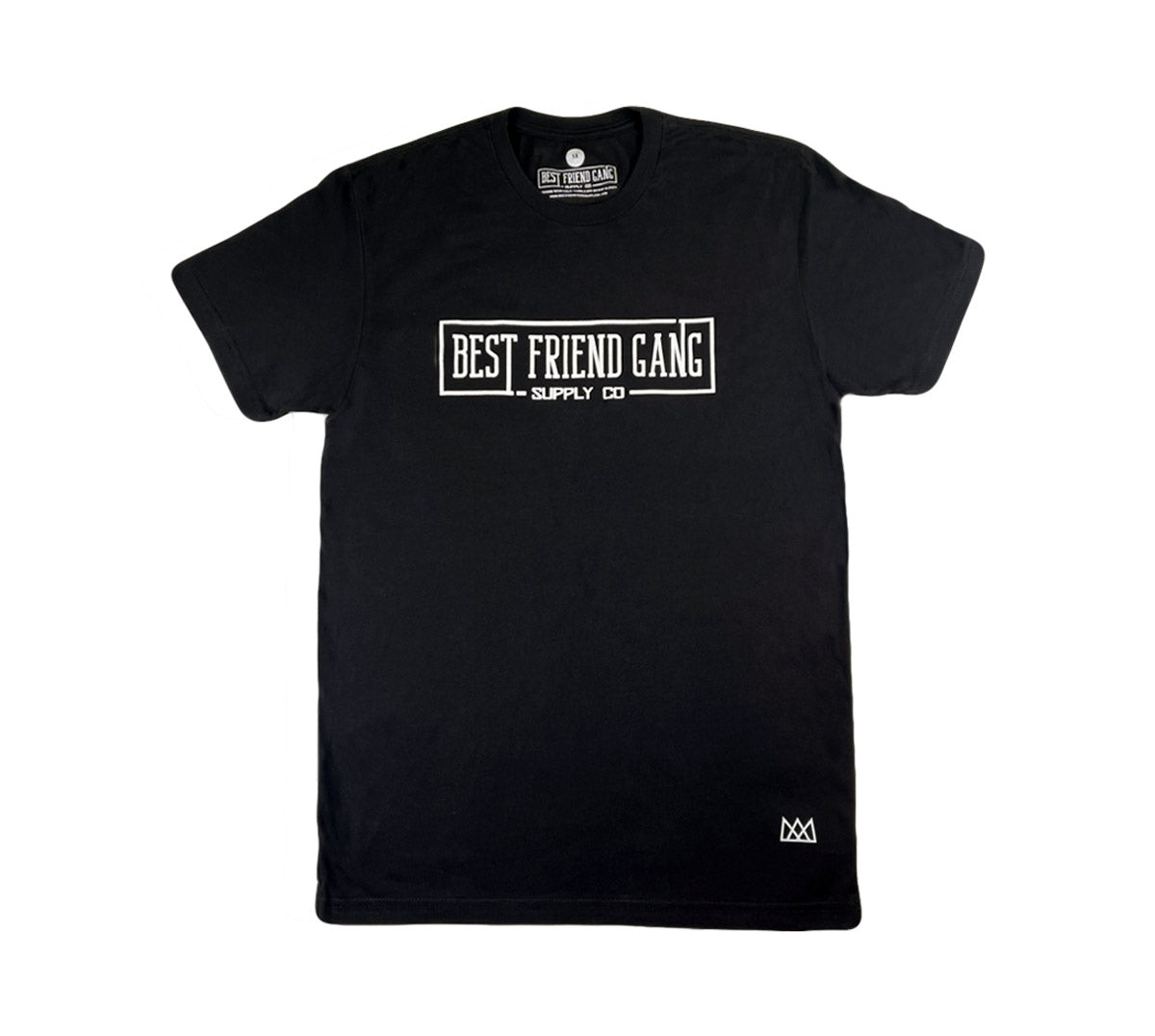 Best Friend Gang Supply Co OG Black Logo Crew Tee Best Friend Gang Supply Co OG Black Logo Crew Tee